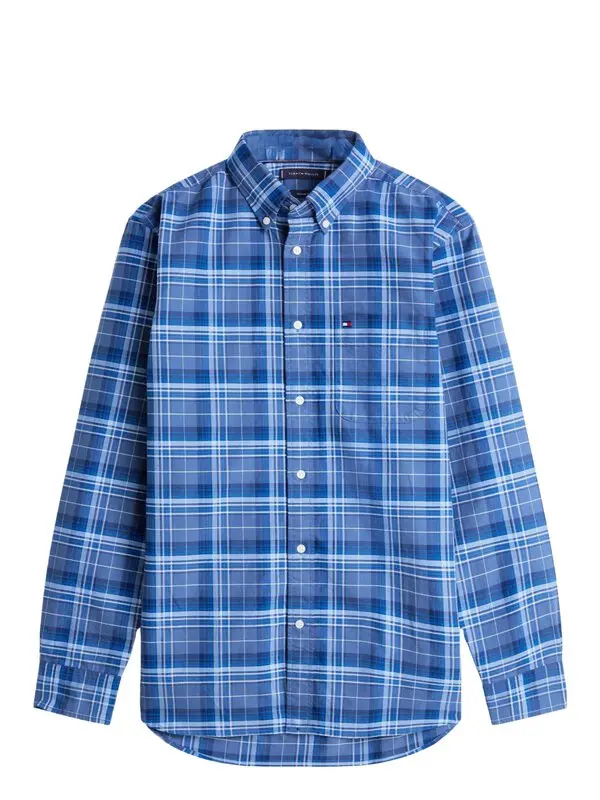 Tommy Hilfiger Bluetoned Plaid Longsleeve Shirt - Blue