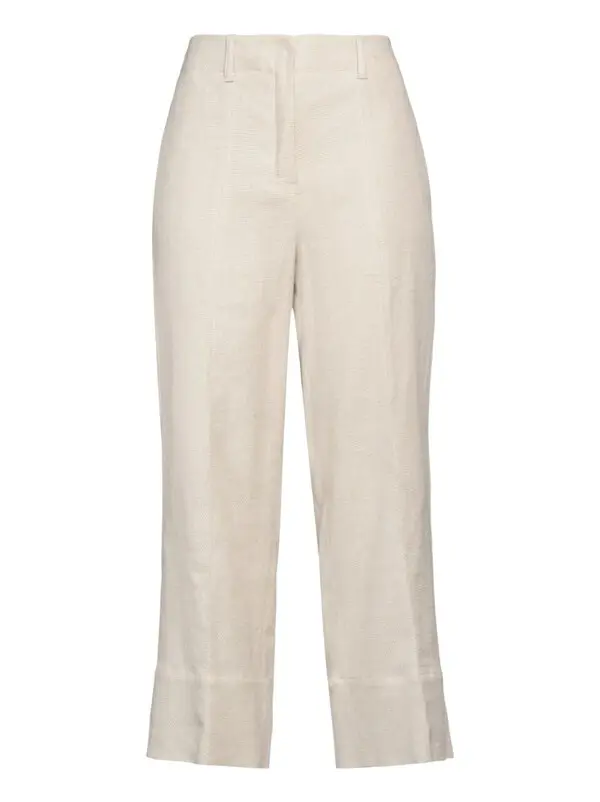 Max Mara Tailored Cropped Trousers - Off White