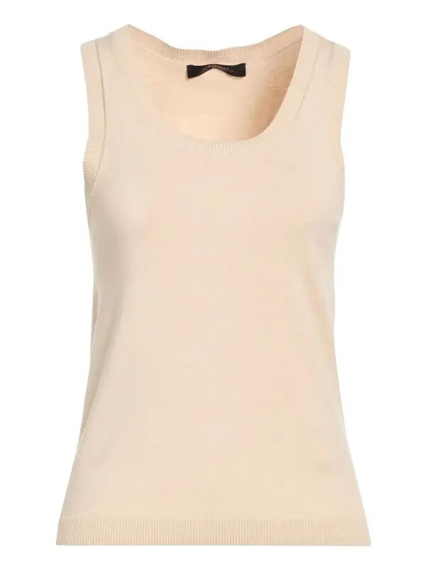 Max Mara Sleeveless Knit Top - Beige