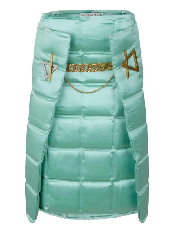 Bottega Veneta Quilted Midi Skirt - No