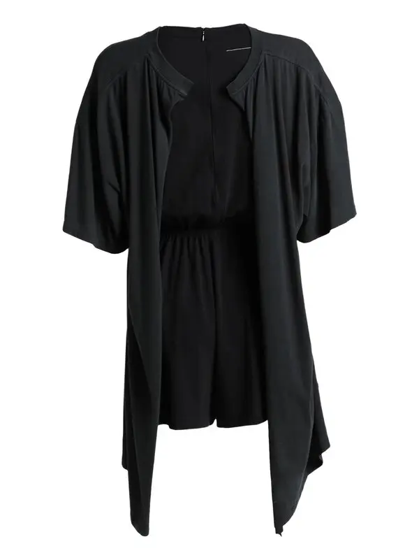 MAISON MARGIELA T-shirt Dress With Hidden Zipper - Black