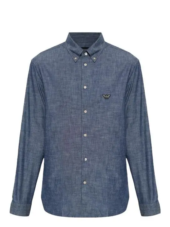 Emporio Armani Long-sleeved Shirt - Blue