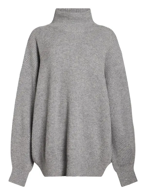 Sportmax Ribbed Turtleneck Sweater - Grey