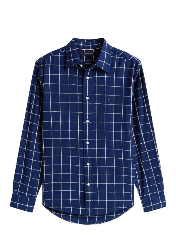 Tommy Hilfiger Check Long-sleeve Patterned Shirt - Blue