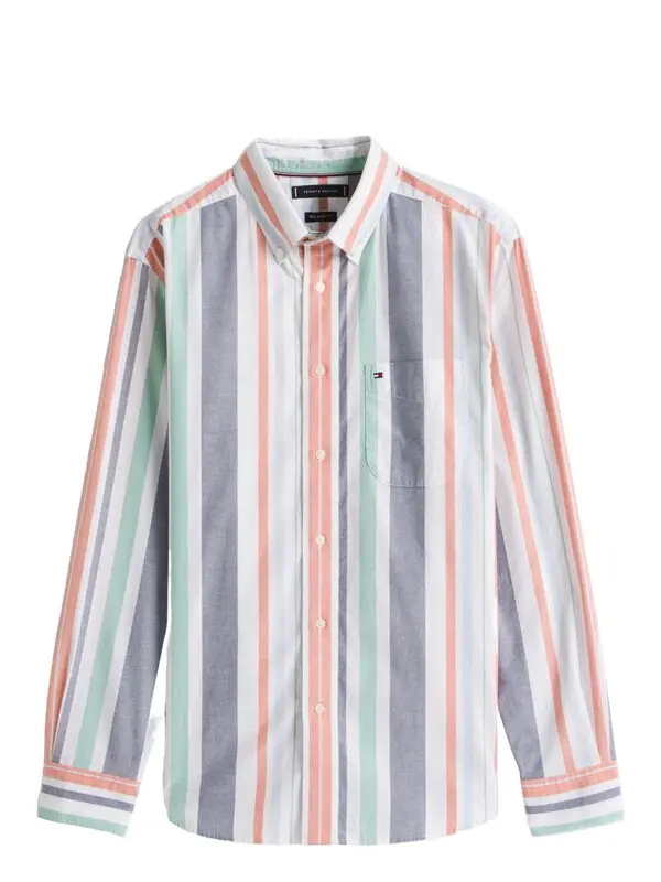Tommy Hilfiger Stripe Long-sleeve Patterned Shirt - No