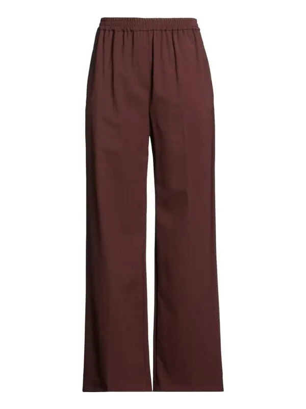 Max Mara Straight Leg Drawstring Pants - Red