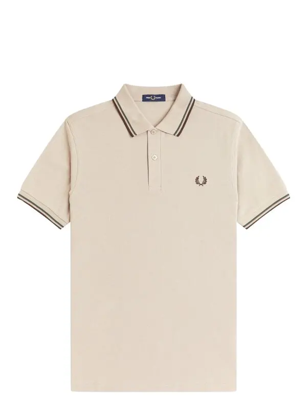 Fred Perry Classic Collared Shortsleeve Top - Nude