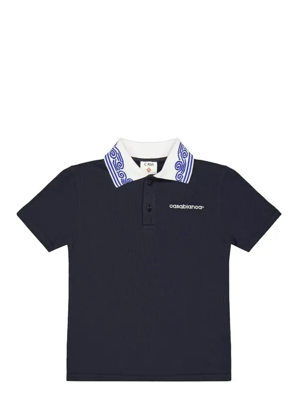 Casablanca Short Sleeve Polo Shirt - No