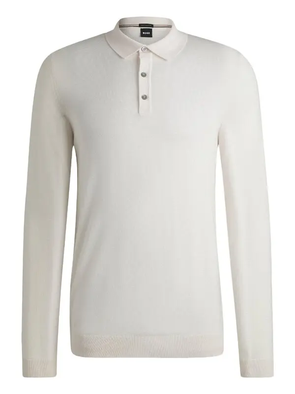 Hugo Boss Long-sleeve Polo - White