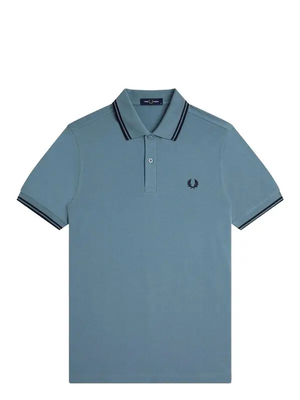 Fred Perry Classic Collared Shortsleeve Top - Blue