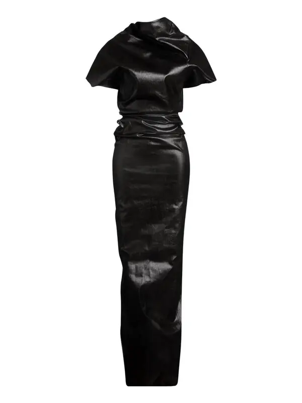 Rick Owens Denim Bodycon Dress - Black