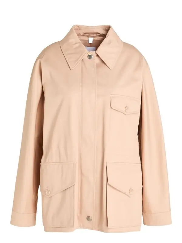 Burberry Long Sleeve Safari Jacket - Beige