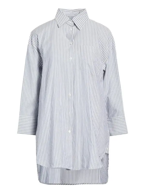 Max Mara Striped Long-sleeve Shirt - Blue