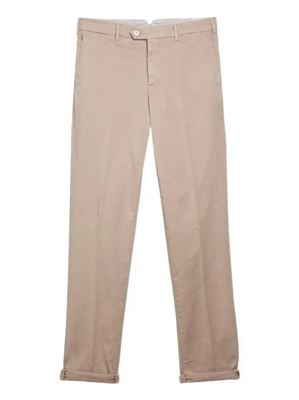 Brunello Cucinelli Italian-fit Gabardine Trousers - Brown