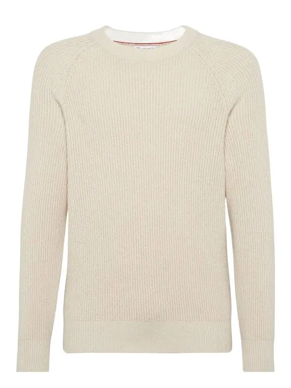 Brunello Cucinelli Crewneck Knitted Jumper - Nude