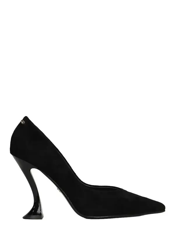 Lola Cruz Eugenia 95 Suede Pumps - Black