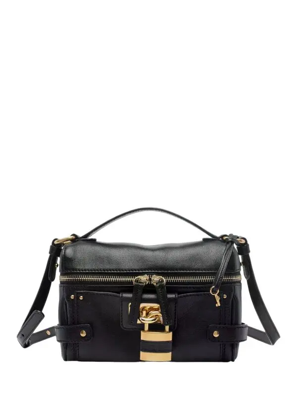 Chloé Paddington Clutch Bag With Gold-tone Hardware - Black