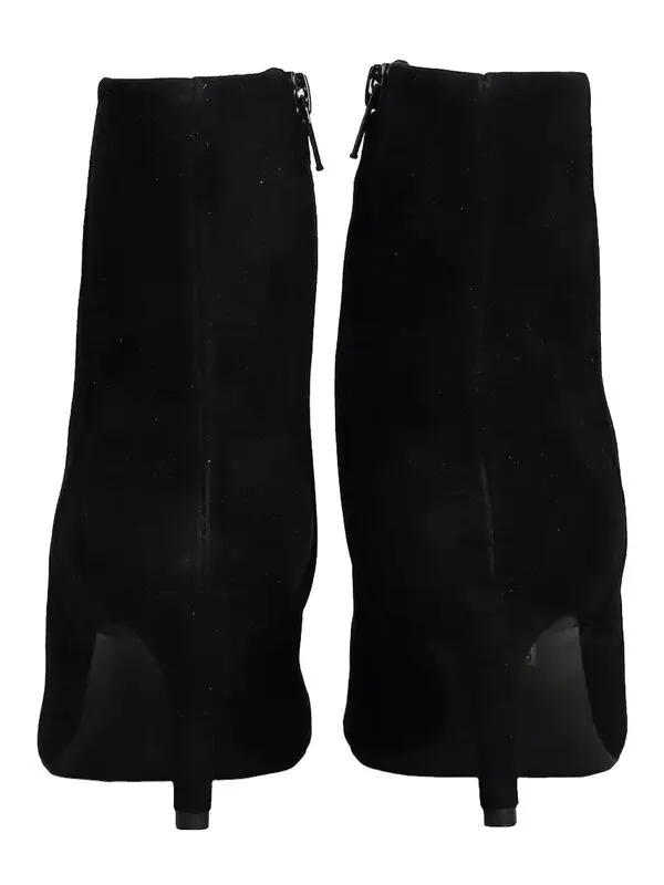 FABIO RUSCONI Pointed-toe Suede Boots - Black