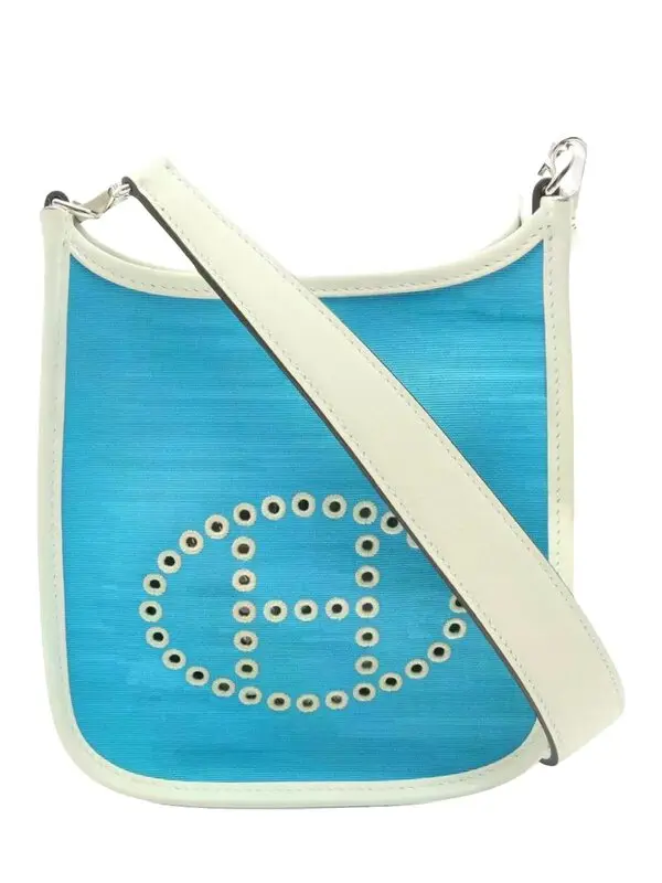 Hermès Toile Officier And Swift Neo Evelyne 16 Crossbody Bag - Blue