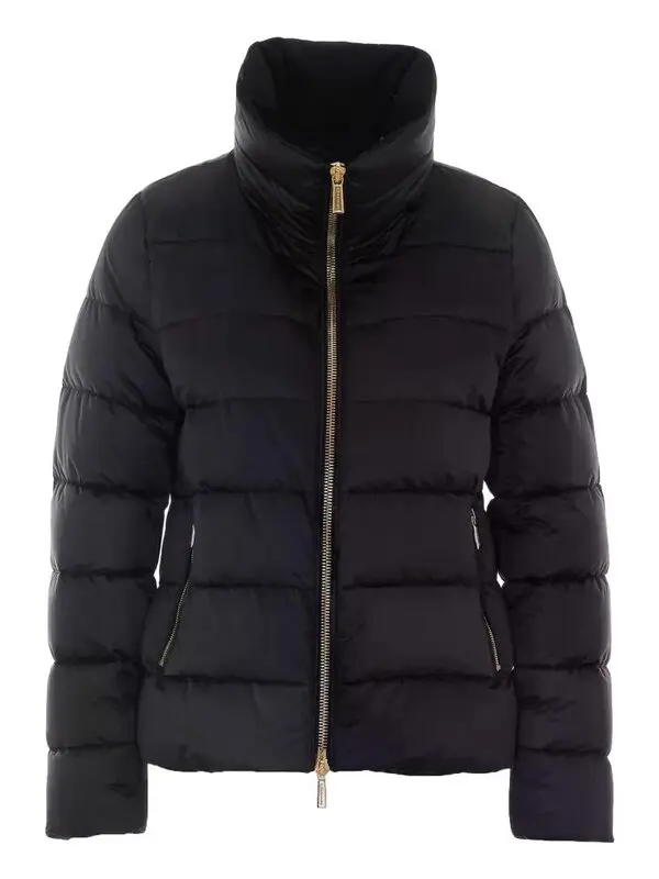 MOORER Argentea Quilted High-neck Jacket - Black