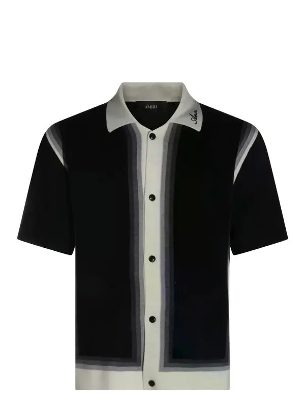 Amiri Panels Knit Shirt - Black