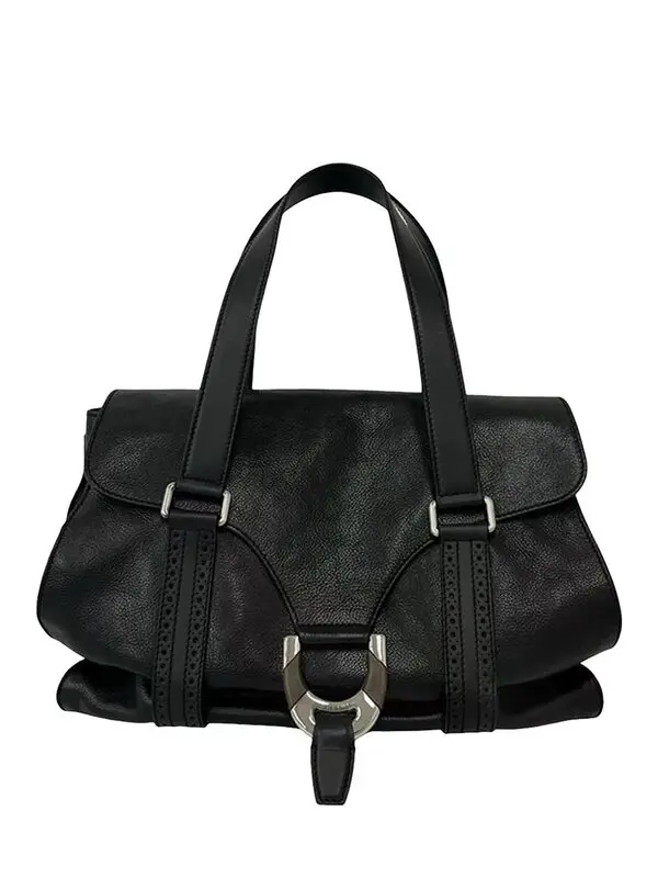 Celine Leather Handbag - Black