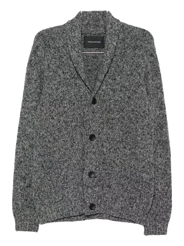 Tagliatore Shawl Collar Cardigan - Grey