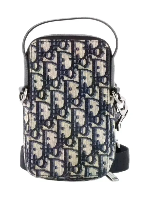 Dior Rider Pouch Oblique Canvas Micro Crossbody Bag - Blue