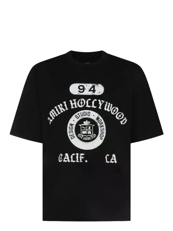 Amiri Graphic-print Cotton T-shirt - Black