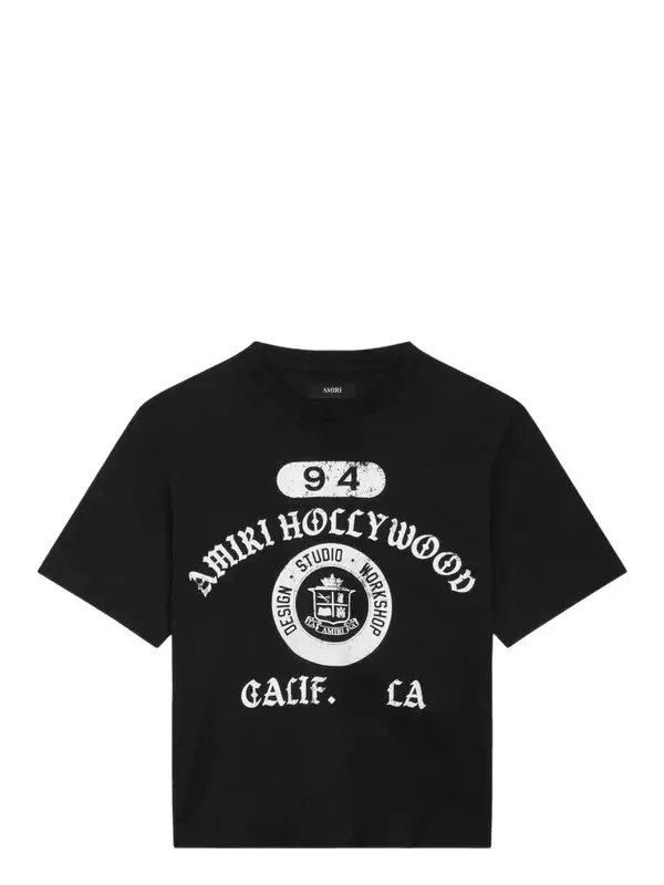 Amiri Collegiate Box T-shirt - Black