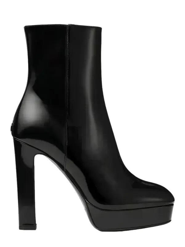 JIMMY CHOO Marene Platform Block Heel Boots - Black