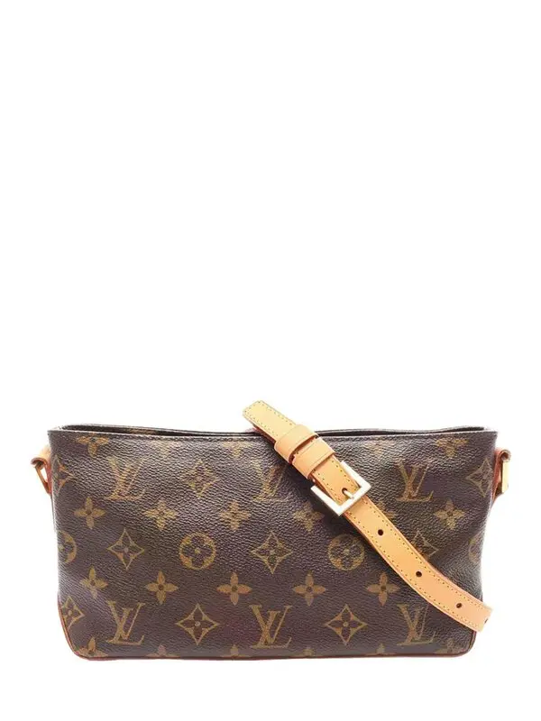 LOUIS VUITTON 2002 Monogram Trotteur Crossbody Bag - Brown