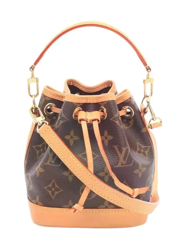LOUIS VUITTON Monogram Nano Noe Bucket Bag - Brown