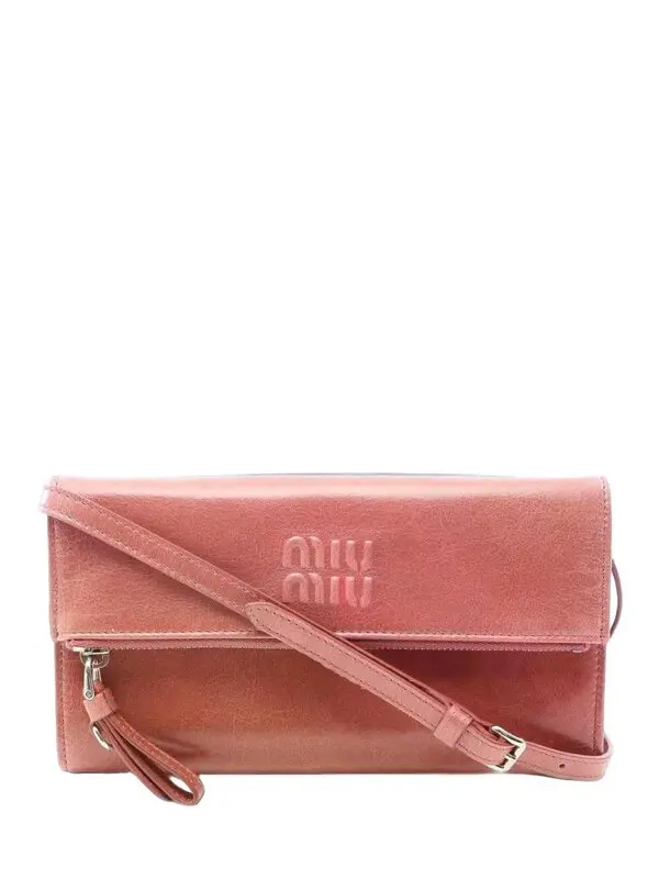 Miu Miu Vitello Shine Crossbody Bag - Pink