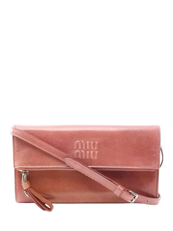 Miu Miu Vitello Shine Crossbody Bag - Pink