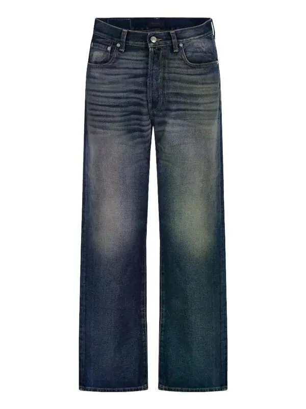 HAIKURE Achilles Faded Straight-leg Jeans - Blue