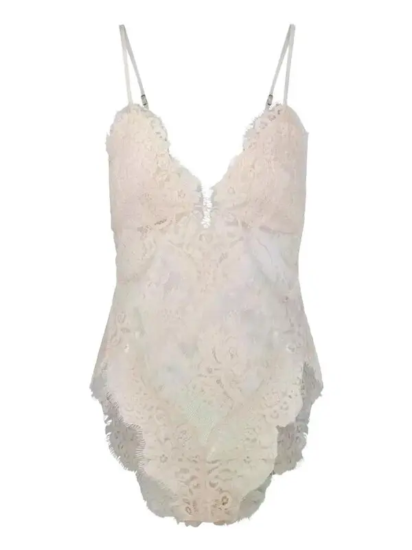 Zimmermann Lace-panelled Camisole Top - Neutrals