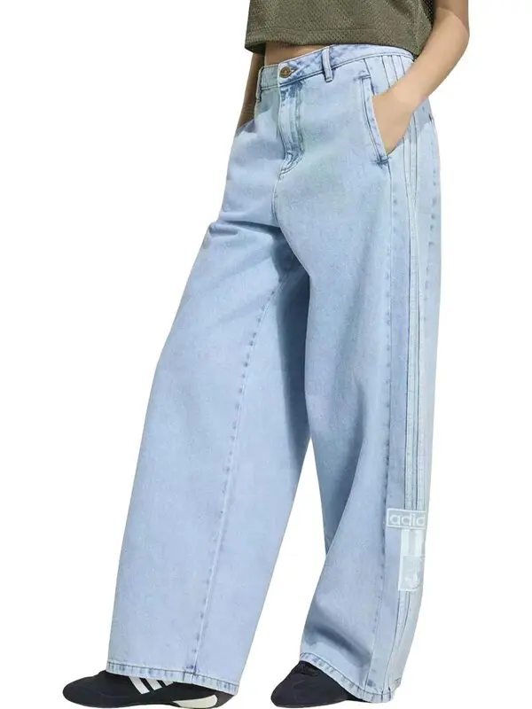 Adidas Adibreak Wide-leg Jeans - Blue