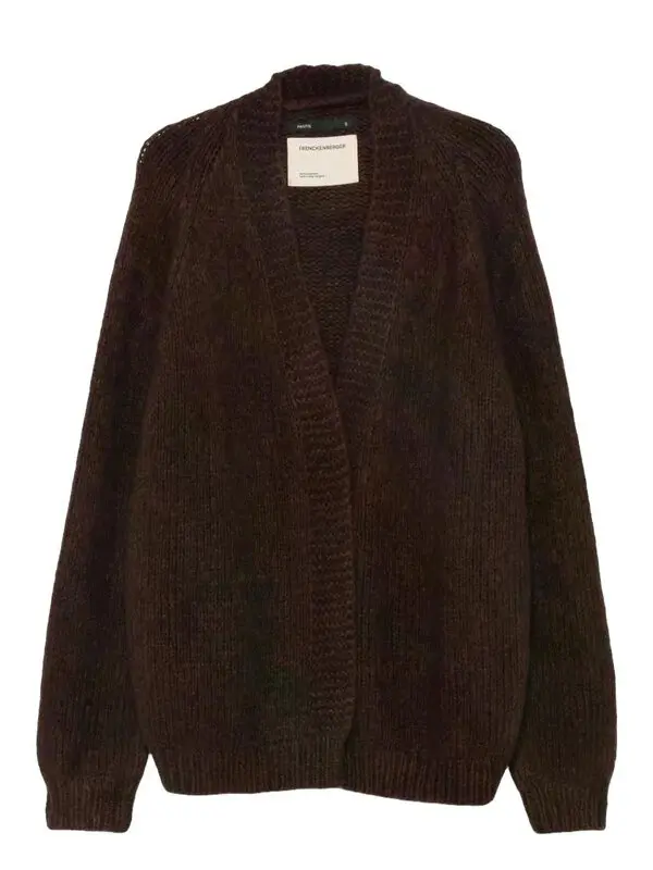 Frenckenberger Chunky Knit Cardigan - Brown