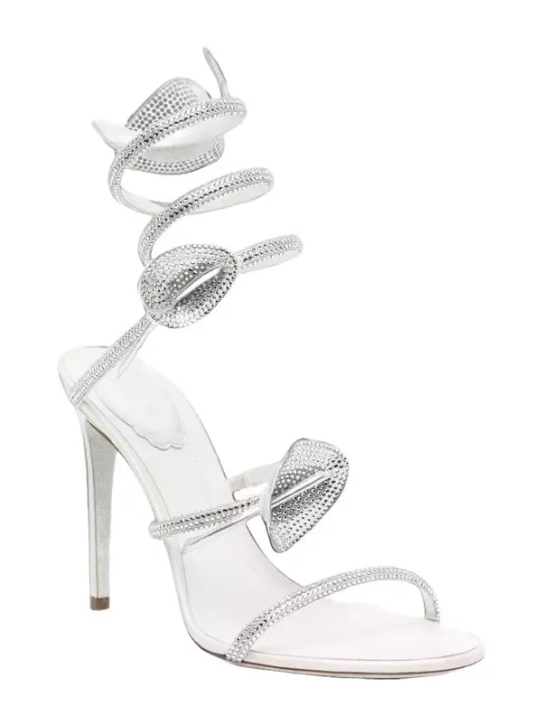 Rene Caovilla 110mm Calliope Sandals - Neutrals