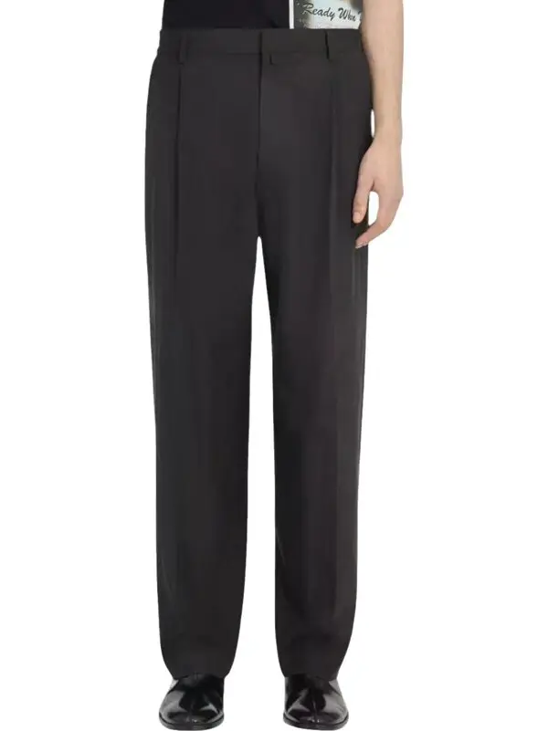MAISON MARGIELA Wool Shirting Trousers - Grey