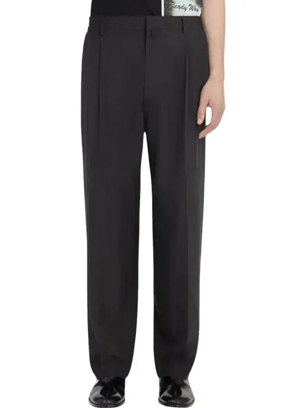 MAISON MARGIELA Wool Shirting Trousers - Grey