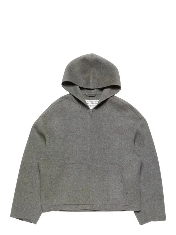 Acne Studios Cashmere Hooded Jacket - Grey