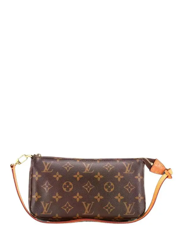 LOUIS VUITTON Monogram Canvas Pochette Accessoires Nm Clutch Bag - Brown