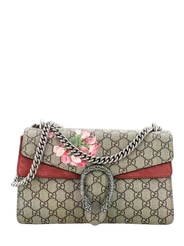 Gucci Dionysus Blooms Print Gg Coated Canvas Small Shoulder Bag - Brown