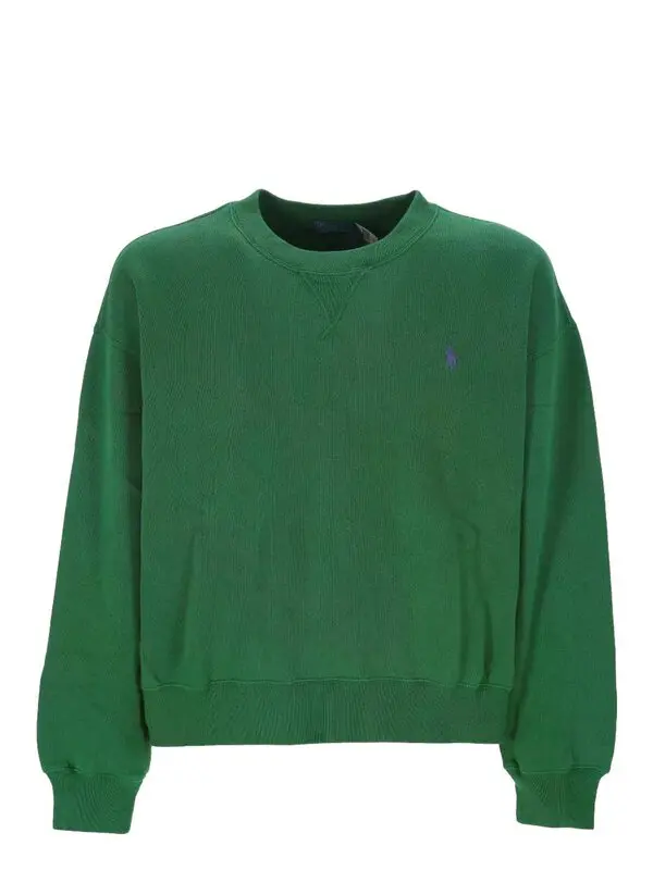 Polo Ralph Lauren Embroidered Logo V-insert Sweater - Green