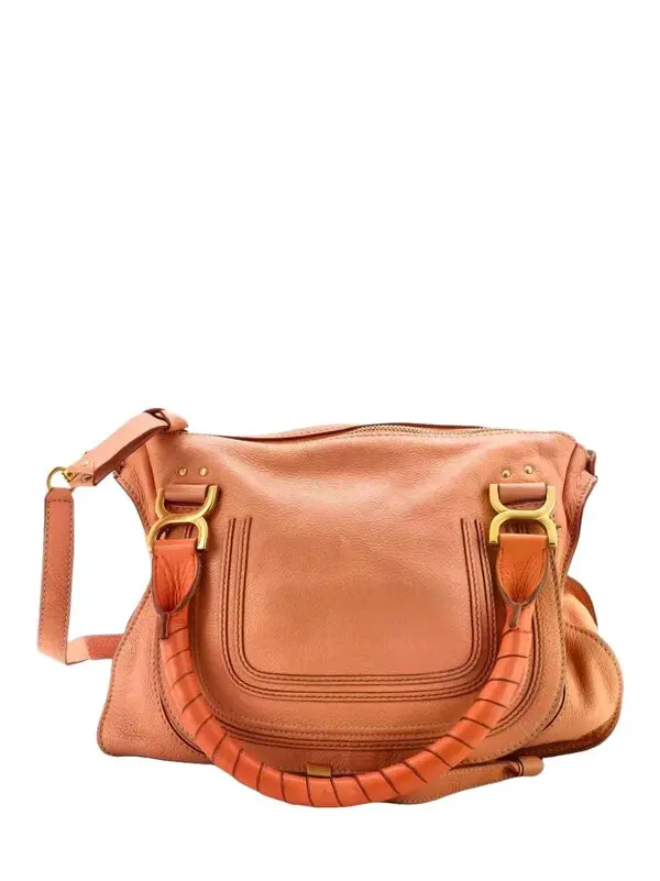 Chloé Marcie Leather Medium Satchel - Pink