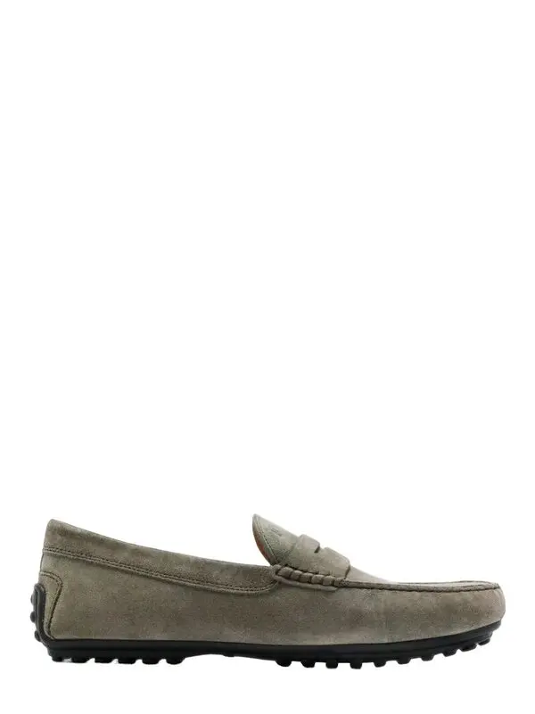 TOD'S Gommino Suede Loafers - Grey