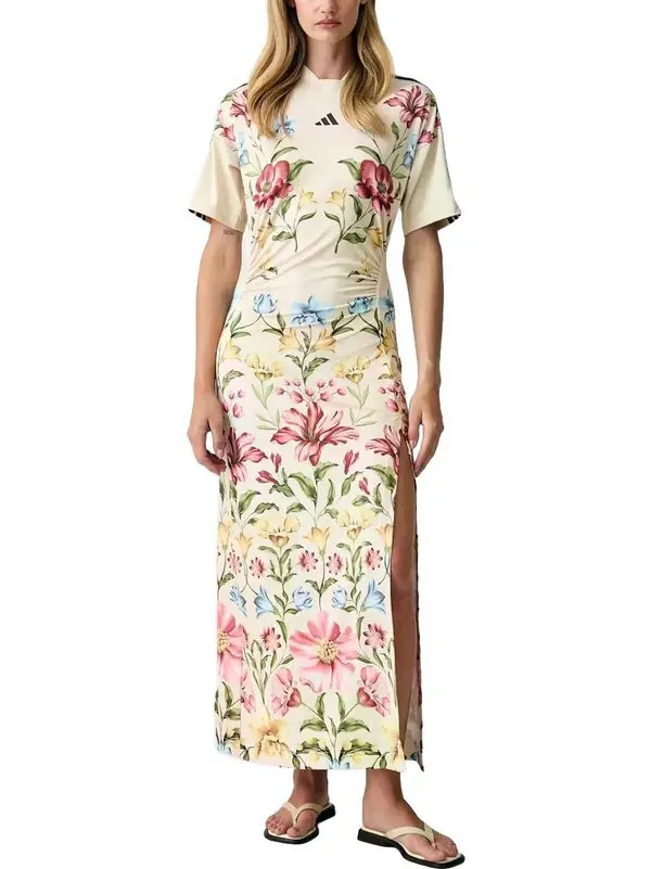 Adidas X Farm Rio Floral Maxi Dress - Neutrals