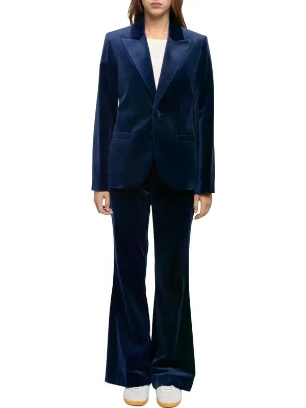 Zadig&Voltaire Velvet Single-breasted Blazer - Blue